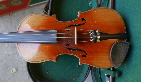 1/2 size vintage violin, guarneri label – Elida Violins